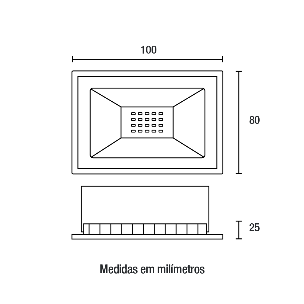 Refletor Led Pro 20w 6500k Ip66 BLUMENAU - Cyclus Energia